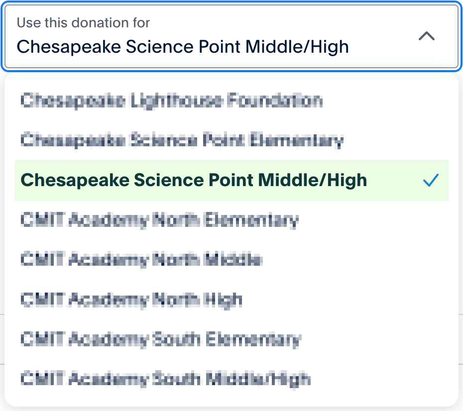 Donate – Chesapeake Science Point Middle/High School